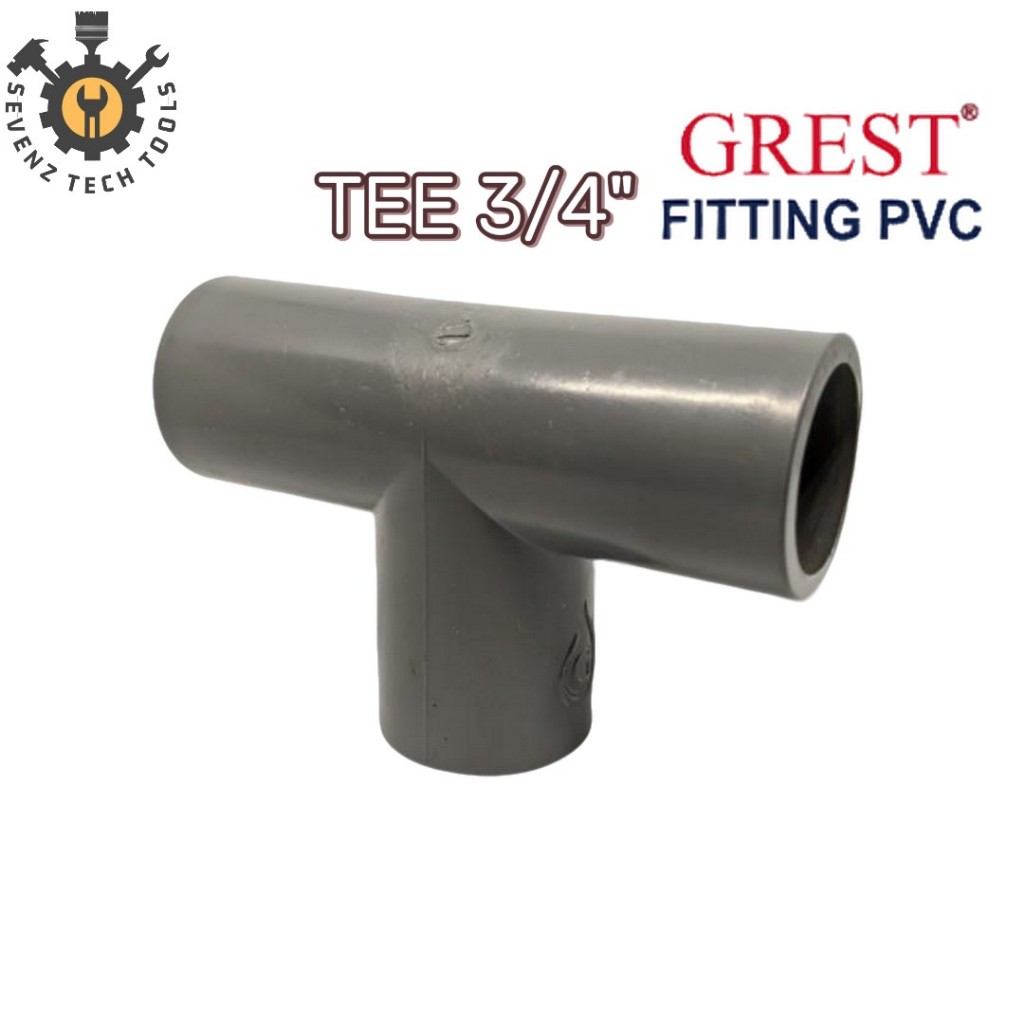 Jual TEE PIPA PVC 3/4" INCH GREST FITTING PVC BENTUK T FITTING PVC TEE CABANG TIGA 3/4" | Shopee ...