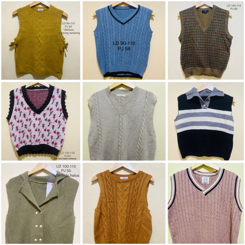 Jual Vest Rajut Preloved - Part 1 | Shopee Indonesia