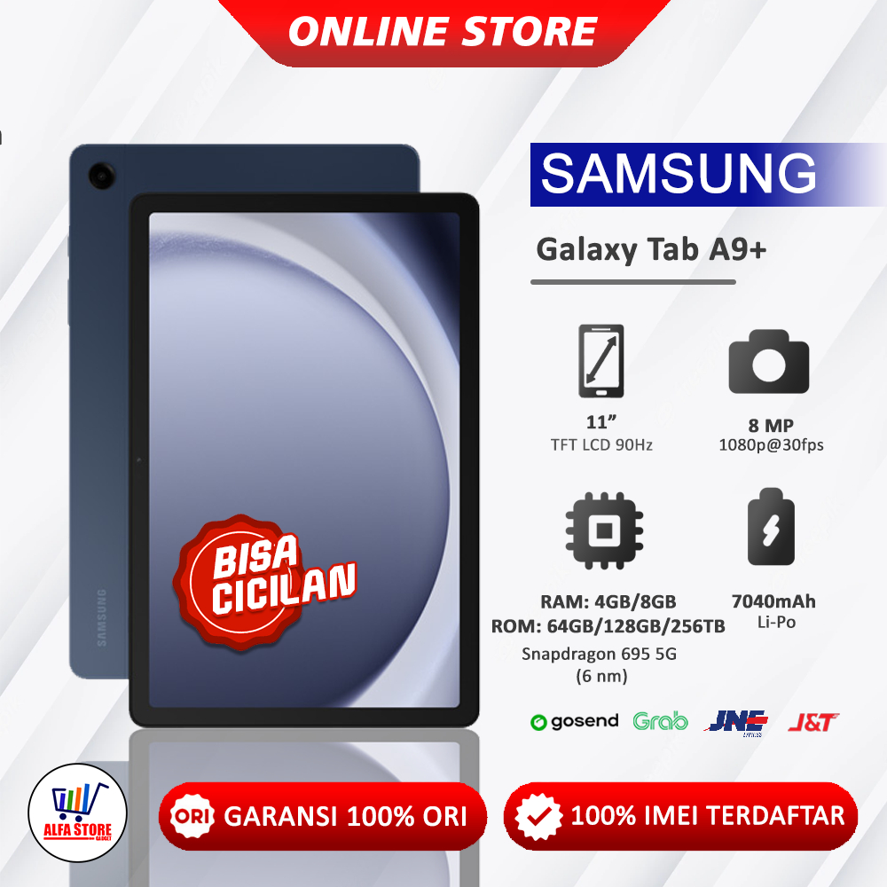 Jual Samsung Galaxy Tab A9+ 5G Galaxy tab A9 plus wifi ram 8/128GB Garansi Resmi | Shopee Indonesia