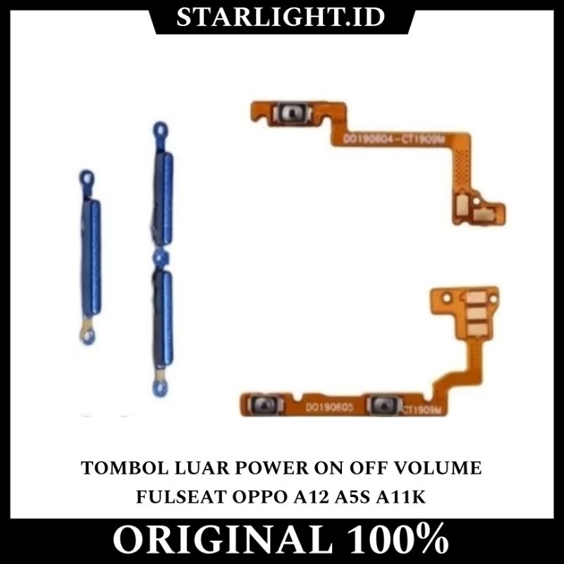 Jual Fleksibel + Tombol Luar On Off + Volume OPPO A12 2020 / A5S / A11K Fleksibel On Off Volume ...