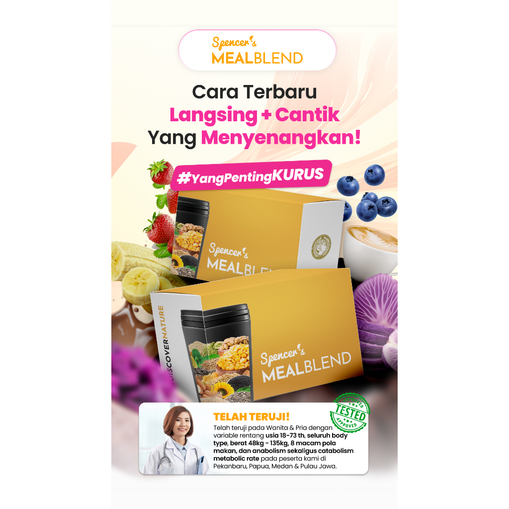 Jual Spencer's MealBlend - Protein Lezat Rendah Kalori Minuman Post ...