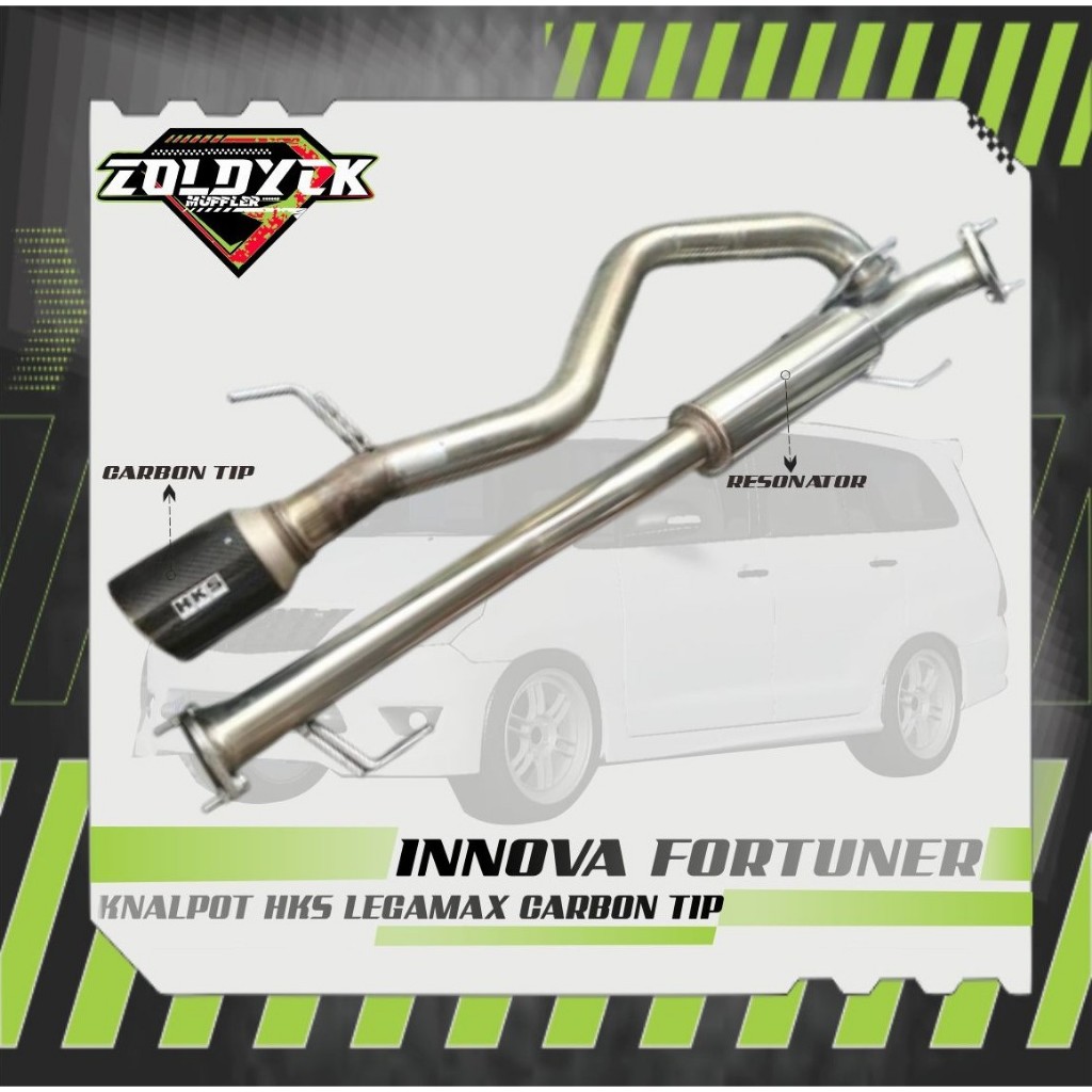 Jual KNALPOT HKS LEGAMAX CARBON TIP TOYOTA INNOVA REBORN FORTUNER HILUX ...