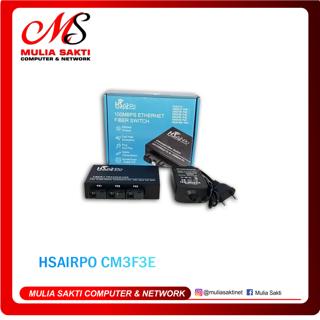 Jual MEDIA CONVETER HSAIRPO 3F3E 10/100 MBPS POE 3FO 3LAN | Shopee ...
