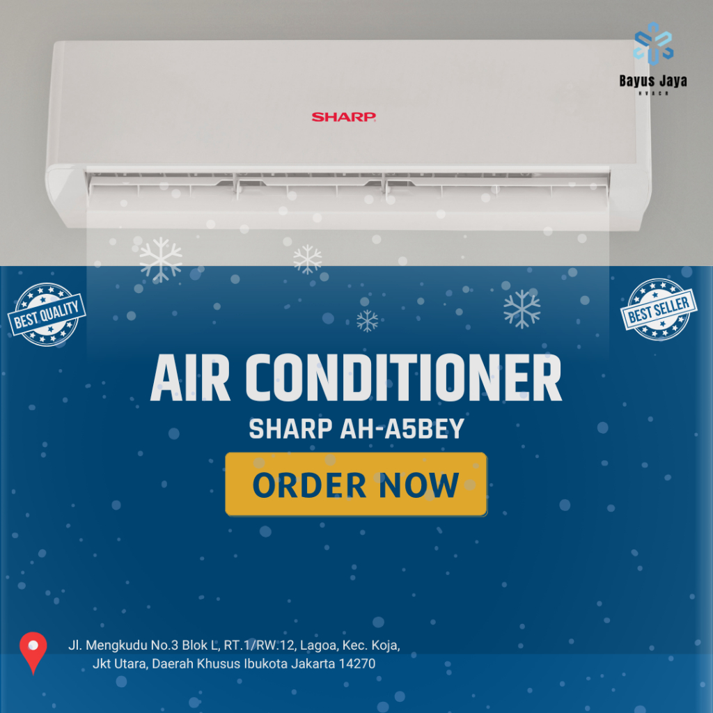 Jual SHARP AC Split AH-A5BEY 1/2 PK Standard | Shopee Indonesia