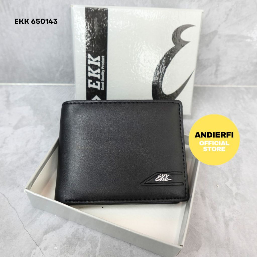 Jual EKK Dompet Pria Model Lipat Dompet Kartu dan Uang Black 650143 COD ...