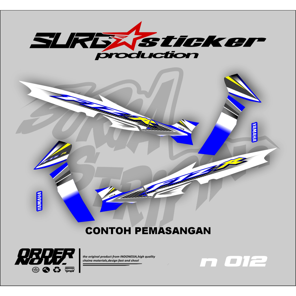 Jual Sticker Striping Ori fiz r f1z r tema simple kekinian bisa custom ...