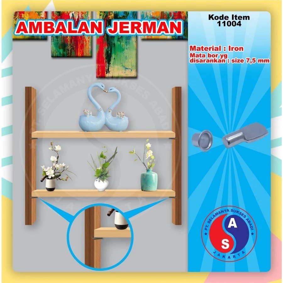 Jual AMBALAN JERMAN PUTIH 1 SET/AMBALAN BESI BULAT plus RING RH21 PEN ...