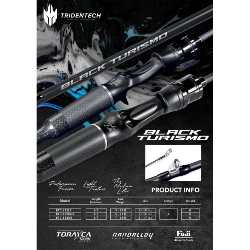 Jual JORAN BC TRIDENTECH BLACK TURISMO SOLID CARBON TORAYCA FUJI ...