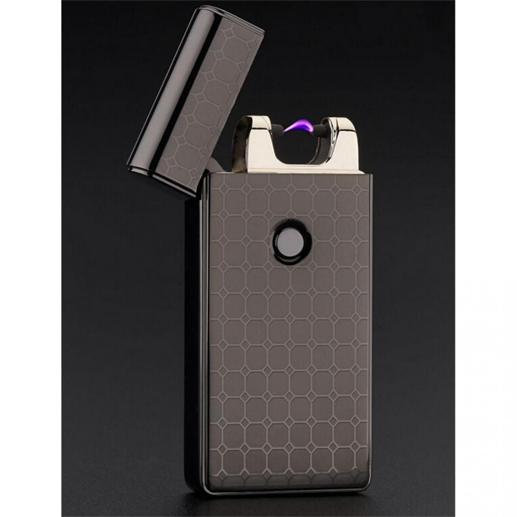 Jual Korek Elektrik Pulse Aluminium USB Lighter Heating Coil Mancis ...