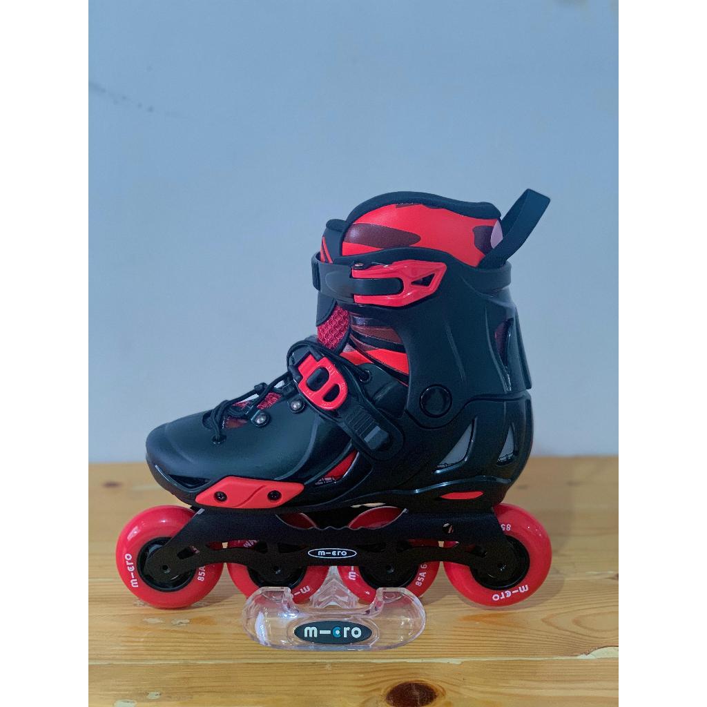 Jual Sepatu roda Inline Skate Micro Infinite Black Red | Shopee Indonesia