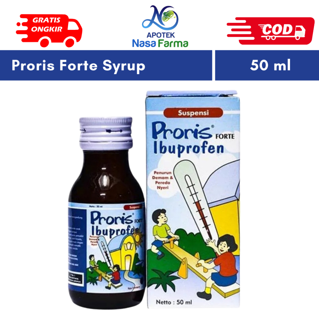 Jual Proris Forte Suspensi 50 mL Rasa Strawberry / Proris Suspensi 50 ...