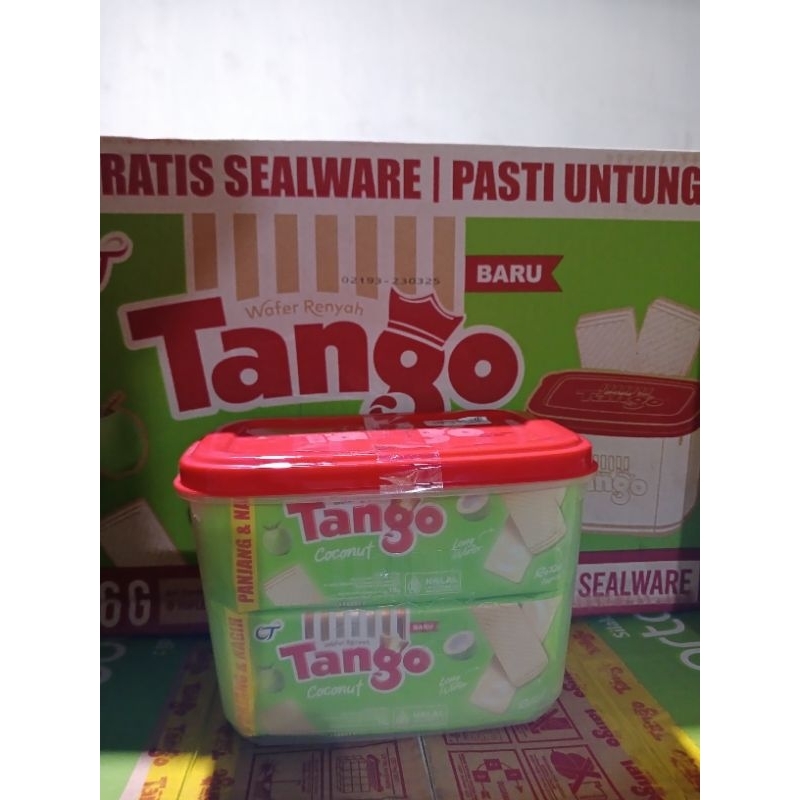 Jual Tango wafer COCONUT 16g ( 1 Toples isi 20pcs) | Shopee Indonesia