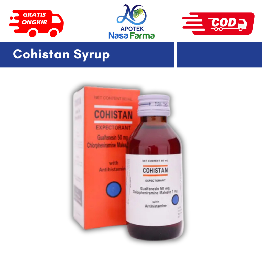 Jual Cohistan Expectorant Sirup Obat Batuk Berdahak isi 60ml | Shopee ...