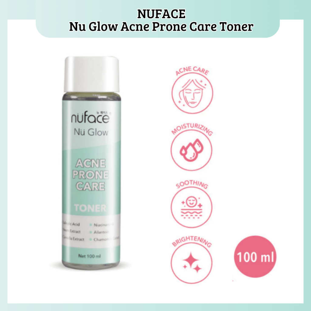 Jual Nuface Nu Glow Acne Prone Care Toner 100ml | Shopee Indonesia