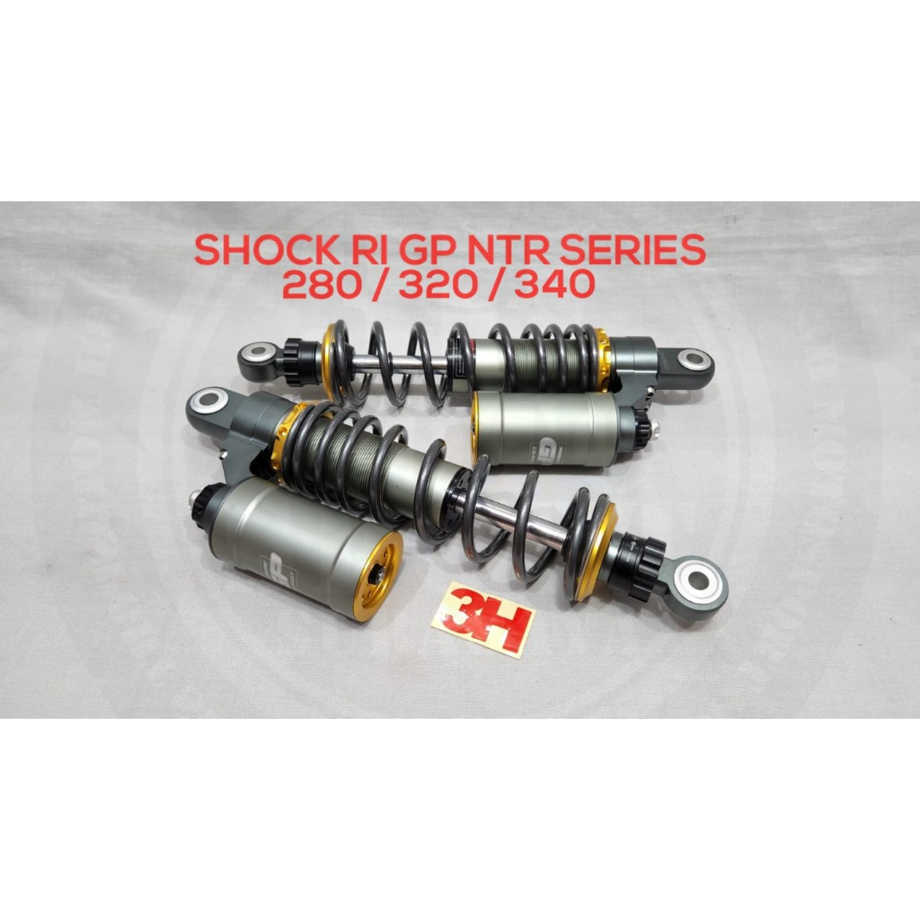 Jual SHOCK RIDE IT NTR SERIES 320 GOLD SERIES HITAM | Shopee Indonesia