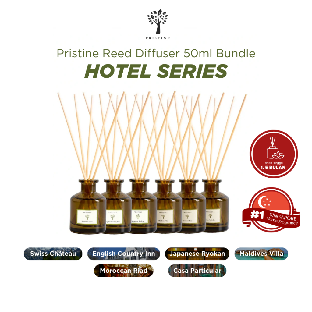 Jual Pristine Reed Diffuser Hotel Bundle 50Ml - Hotel Series - Aromaterapi Ruangan ...