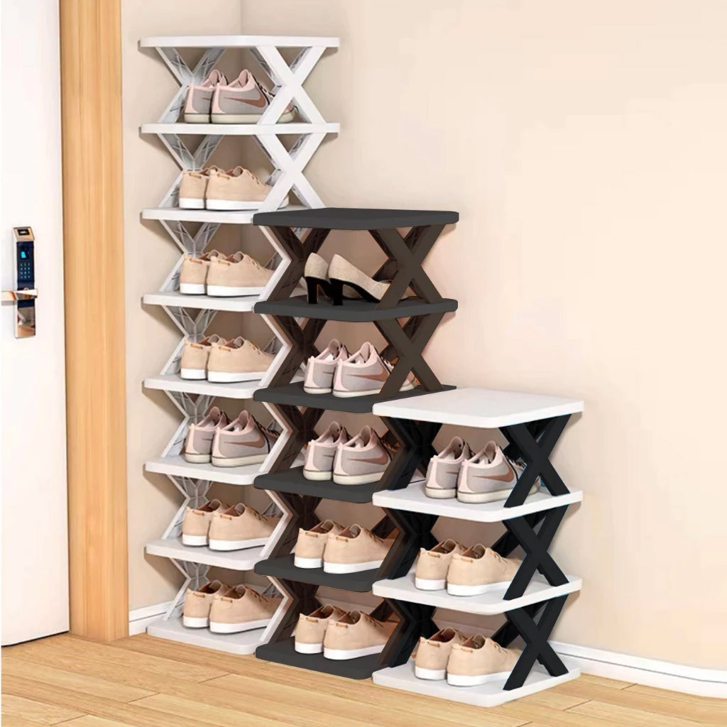 Jual EnHomee Rak sepatu X tempat rak sepatu susun rak sendal tempat ...
