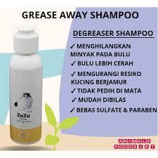Jual Shampoo degreaser penghilang minyak pada kucing, ZUZU GREASE AWAY SHAMPOO. ( degrease ...