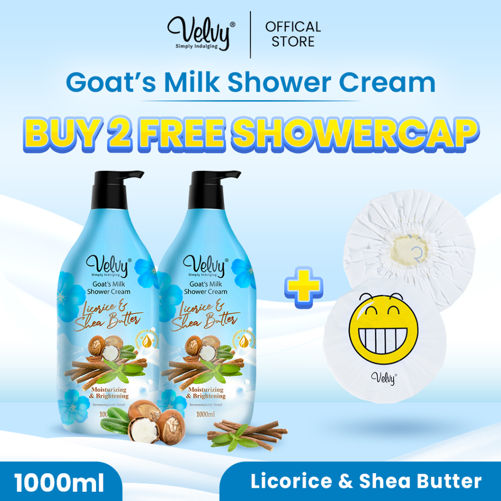 Jual Velvy Body Wash Shower Cream Sabun Mandi Goat's Milk Licorice ...
