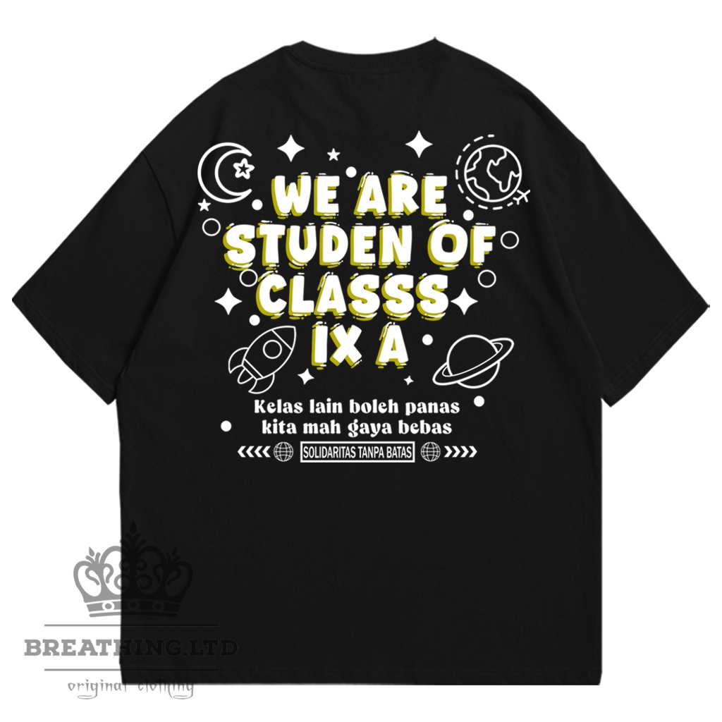 Jual Kaos Kelas Custom Bebas Ganti Nama / Tulisan | Terbaru | VOL 4 | T-shirt Premium ...
