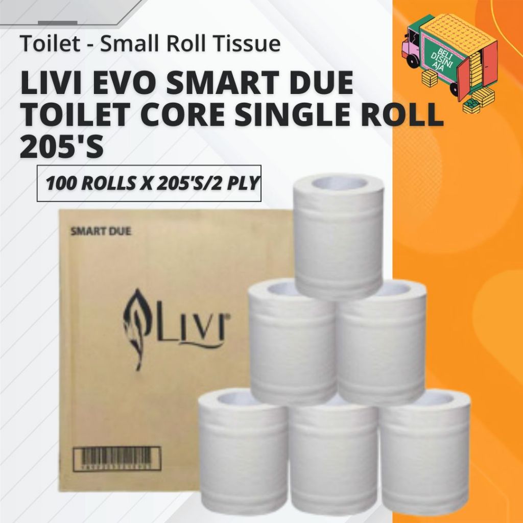 Jual TISSUE LIVI TISU TOILET ROLL - EVO Smart Due Toilet Single Roll ...