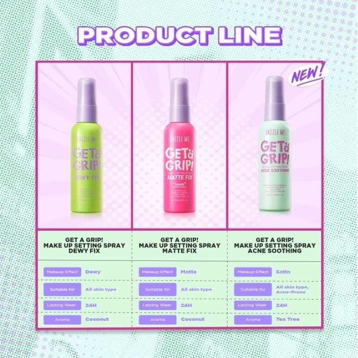 Jual Dazzle Me Skin Stay Hydrated Facial Mist & Get A Grip Setting ...