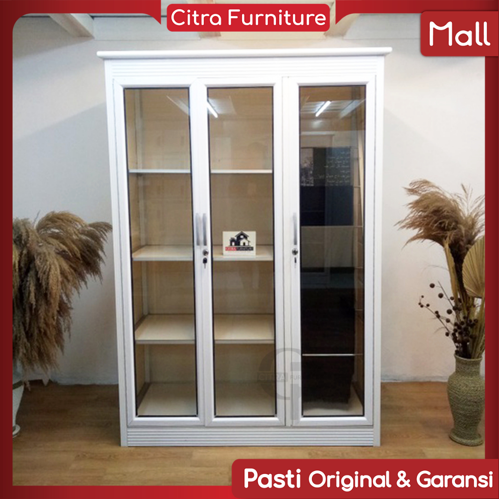 Jual Citra Furniture SHUMO ® Lemari pakaian Baju 3 pintu Alumunium ACP ...