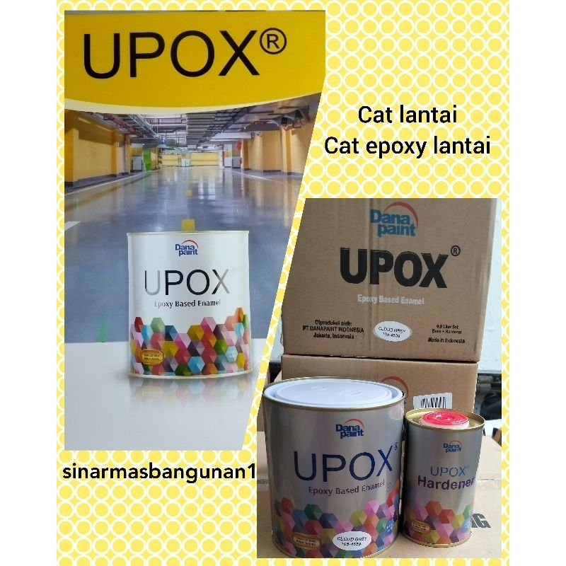 Jual cat epoxy lantai Danapaint UPOX 0.9l set,cat lantai keramik UPOX 0 ...