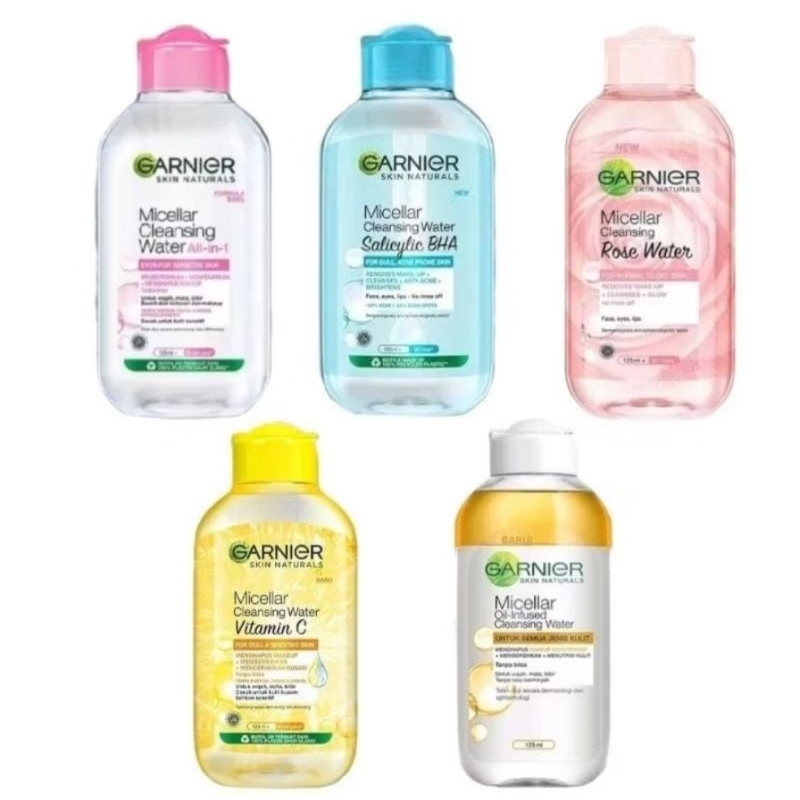 Jual Garnier Micellar Cleansing Water Pink || Blue || Bipase Oil || Vit ...