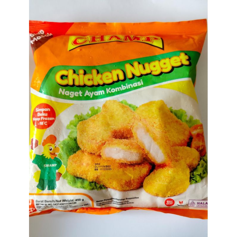 Jual Champ Chicken Nugget Naget Ayam 450 gram | Shopee Indonesia