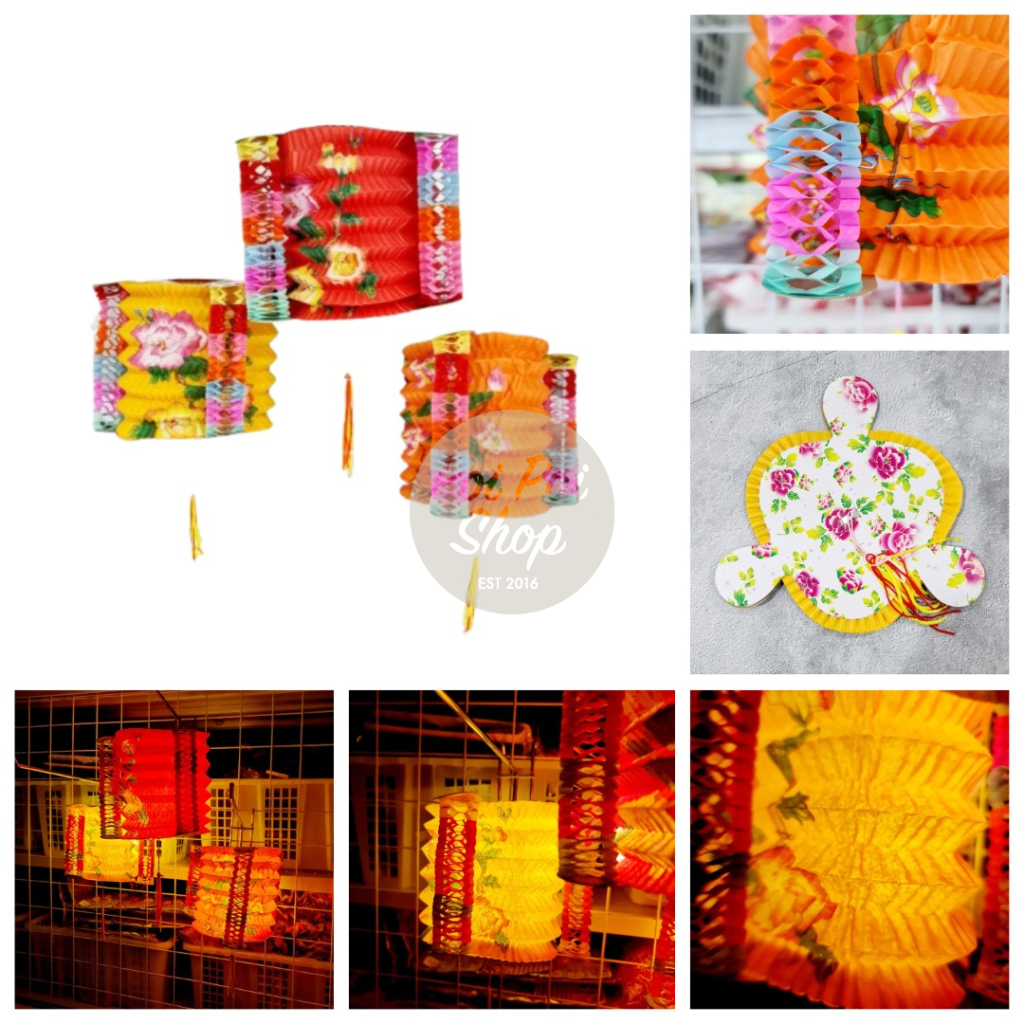 Jual Lampion Imlek Motif Bunga Segitiga Kertas Ornamen Hiasan Imlek ...