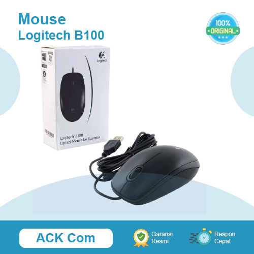 Jual Logitech Mouse B100 USB Original | Shopee Indonesia
