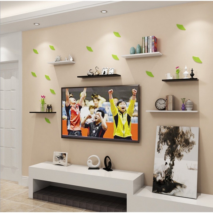 Jual Rak Ambalan Dinding Minimalis Extra Lebar 100 x 20 cm Buku Kayu ...