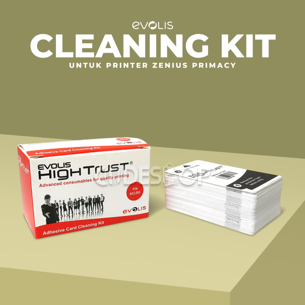 Jual Cleaning Card Evolis ACL003 Printer ID Card Pembersih Kartu 25 ...