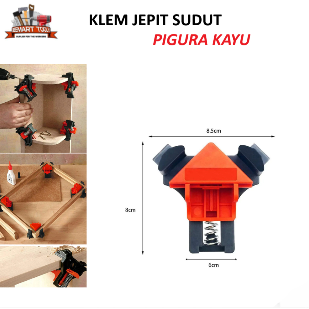 Jual Klem Jepit Frame Pigura Kayu Corner Clamp Penjepit Kayu Sudut ...