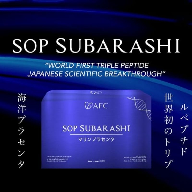 Jual SOP SUBARASHII 1 BOX SUPLEMEN AFC ORIGINAL JAPAN | Shopee Indonesia