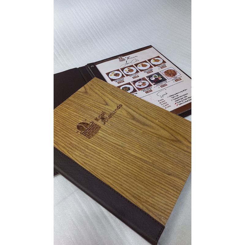 Jual Cover Buku Menu Cafe Restoran Hotel|Cover Buku Menu Kulit Sintetis ...