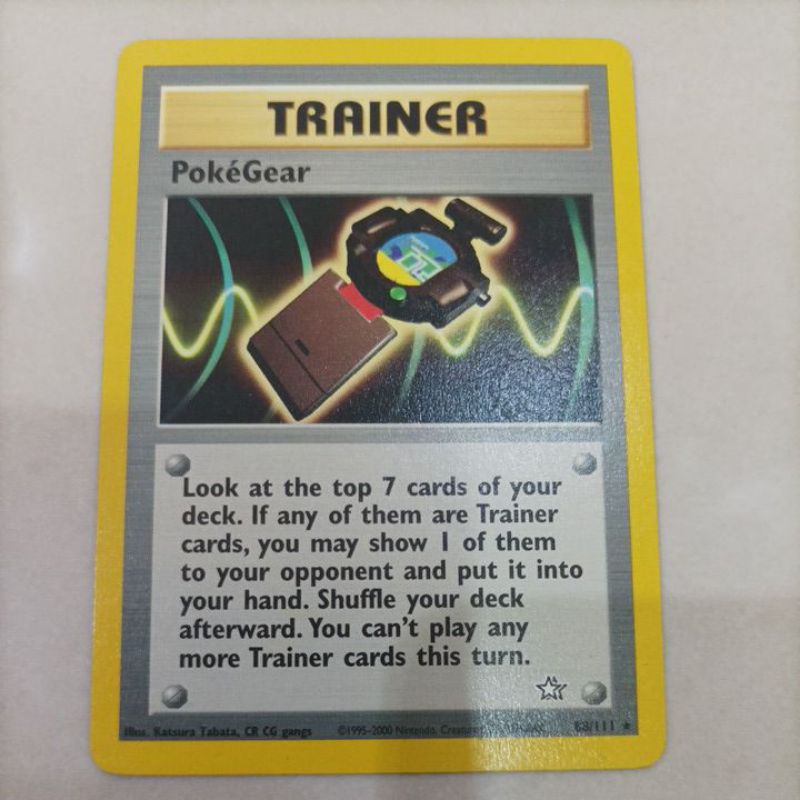 Jual POKÉMON POKEGEAR TRAINER RARE NEO GENESIS IN GOOD CONDITION MULUS ...