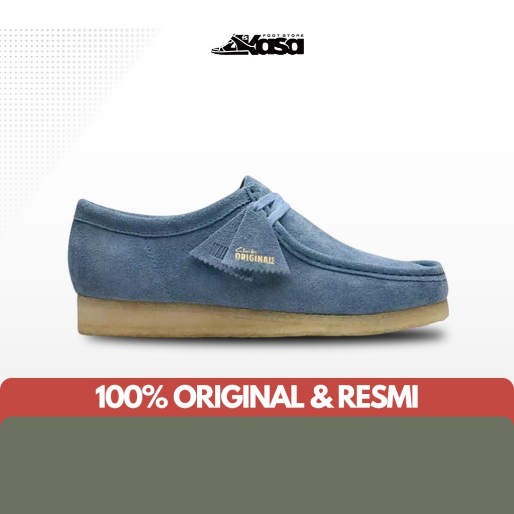 Jual Sepatu Casual Pria Clarks Wallabee French Blue Suede | Shopee ...