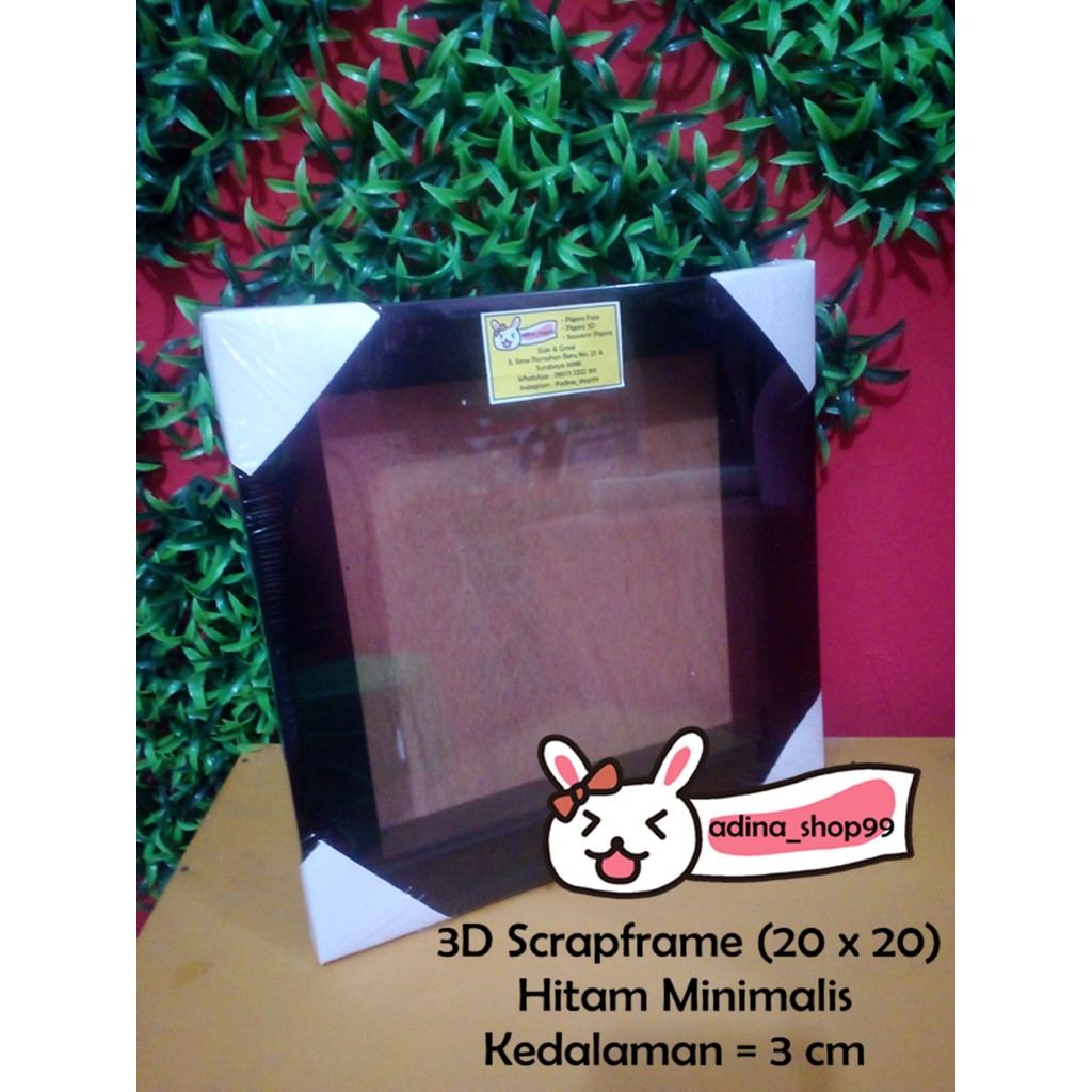 Jual Pigora 3D Scrapframe (20x20) Hitam | Shopee Indonesia