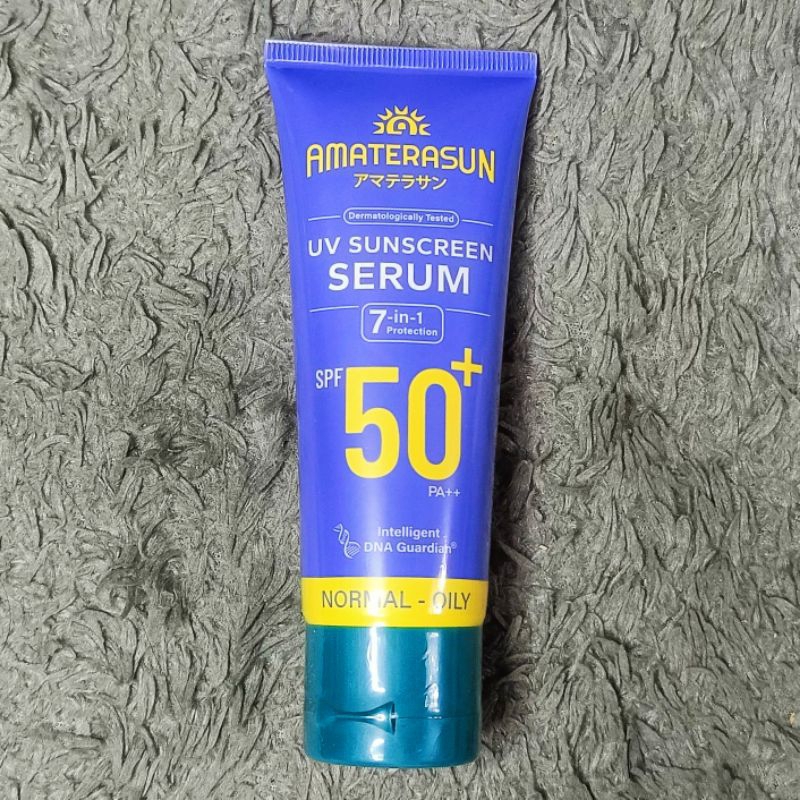 Jual AMATERASUN [Real SPF Certified] UV Sunscreen Serum SPF 50+ PA++++ | Shopee Indonesia