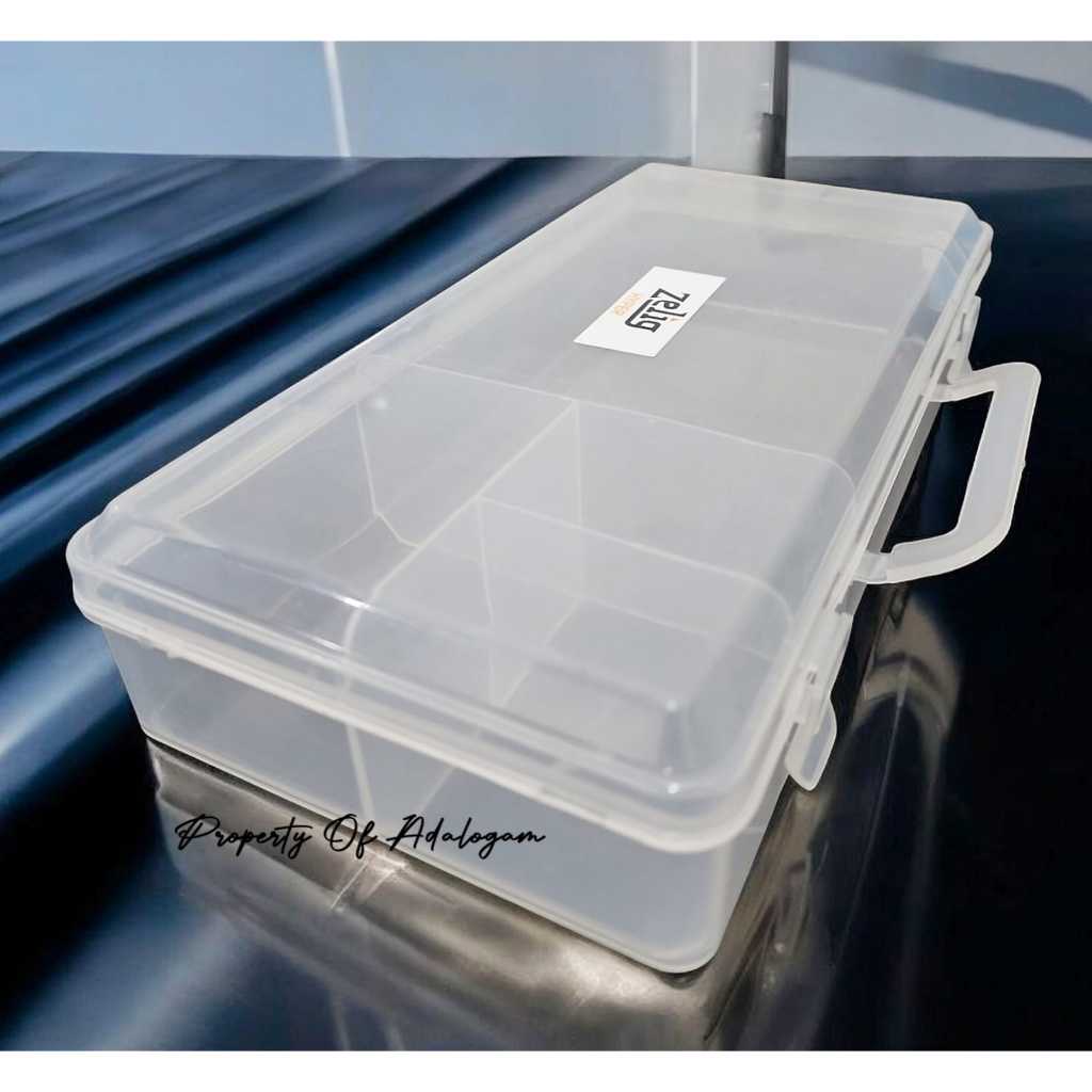 Jual ZELIG Kotak Perkakas Box Plastik Storage Box Spare 4 Sekat ...