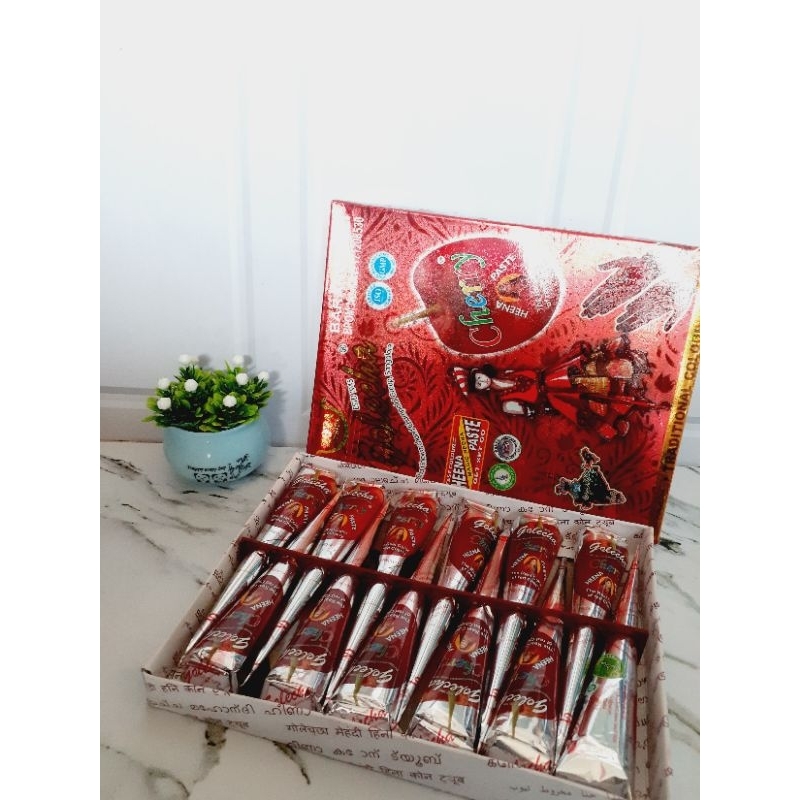 Jual HENNA GOLECHA CHERRY | Shopee Indonesia
