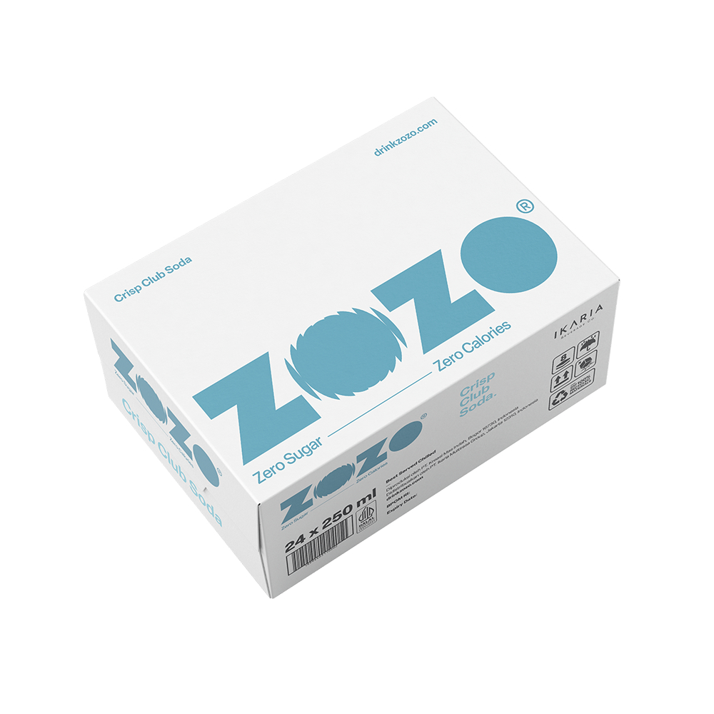Jual ZOZO Crisp Club Soda Case - 24 Pack | Shopee Indonesia