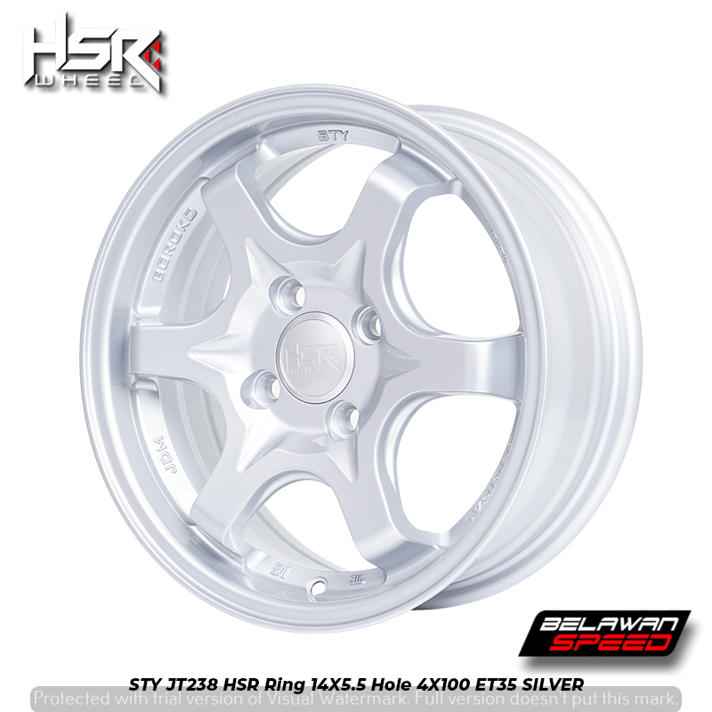 Jual VELG RING 14 TE37 HSR STY SILVER 4X100 BELAWAN SPEED HSR WHEEL DEPOK JAZZ BRIO AIR EV AYLA ...