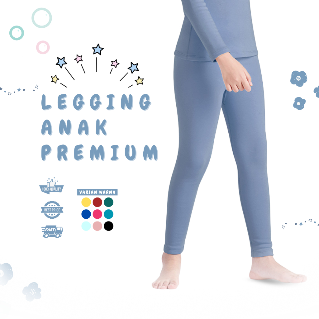 Jual Celana Legging Anak Perempuan Unisex Usia 2 - 12 Tahun Bahan ...