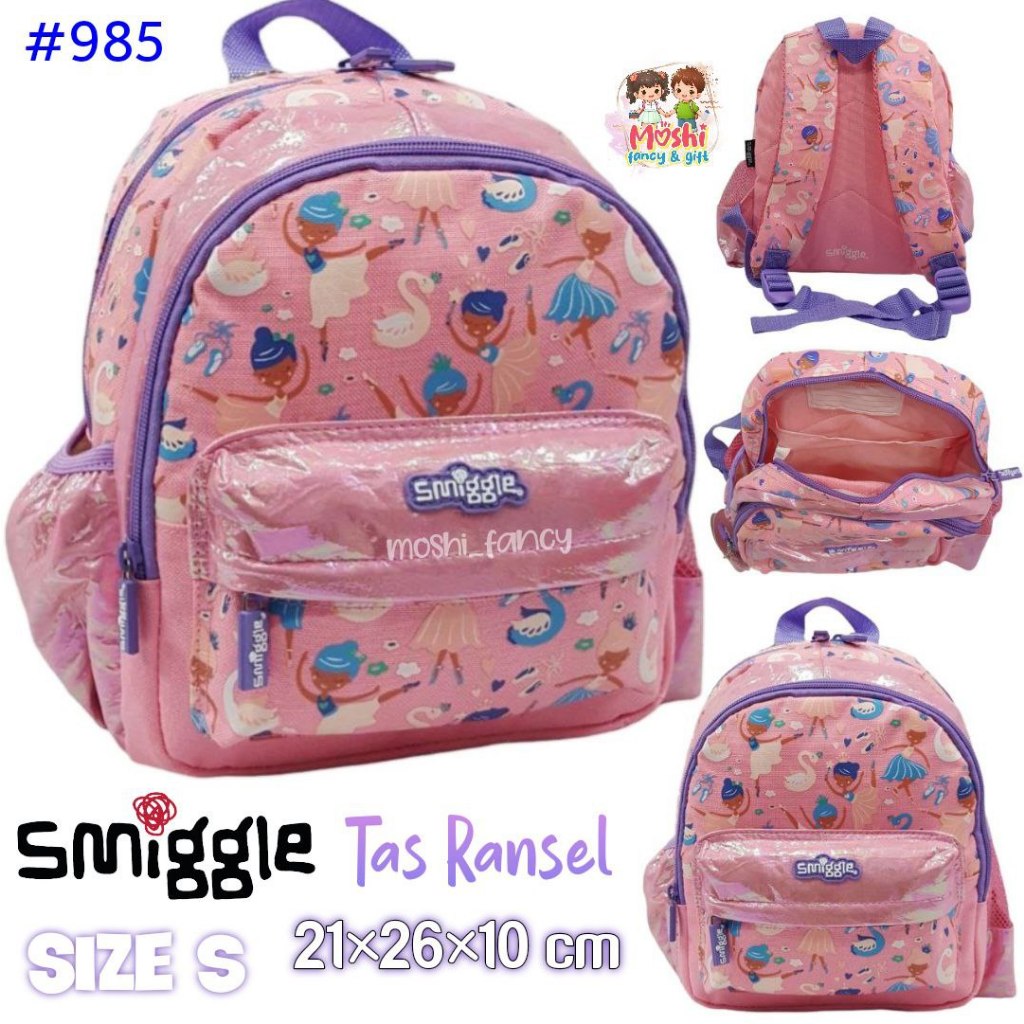 Jual Tas Smiggle Ransel Balet Anak PAUD / Tas Sekolah Smiggle Anak Perempuan / Teeny Tiny ...