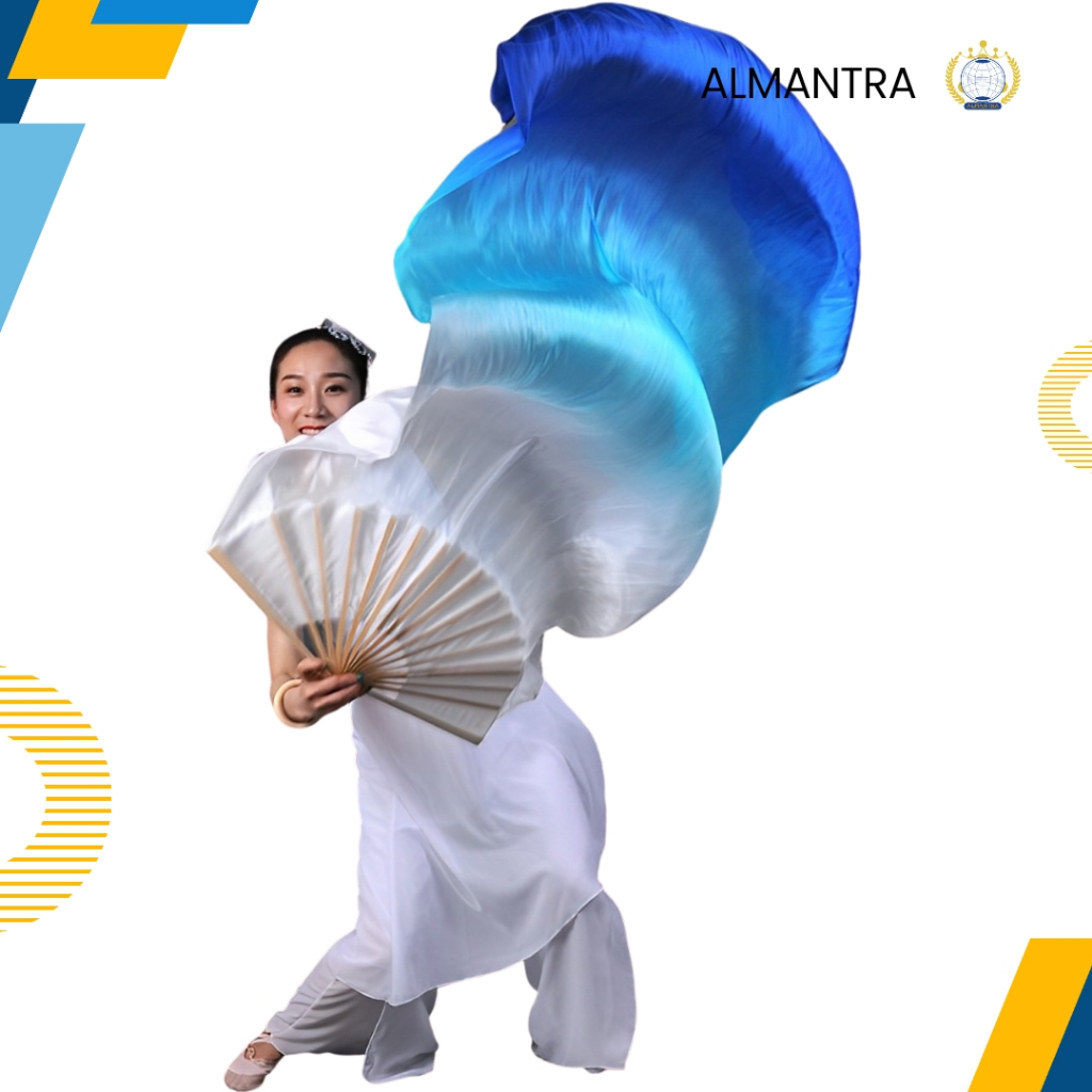 Jual Kipas Bambu Sutra Tari Rumbai Panjang 150cm Kipas Tanggan | Shopee ...