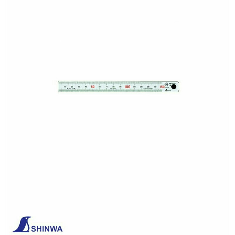 Jual Shinwa Stainless Steel Rules Hard Chrome Finish 150 mm H-101A JIS-13005 | Shopee Indonesia