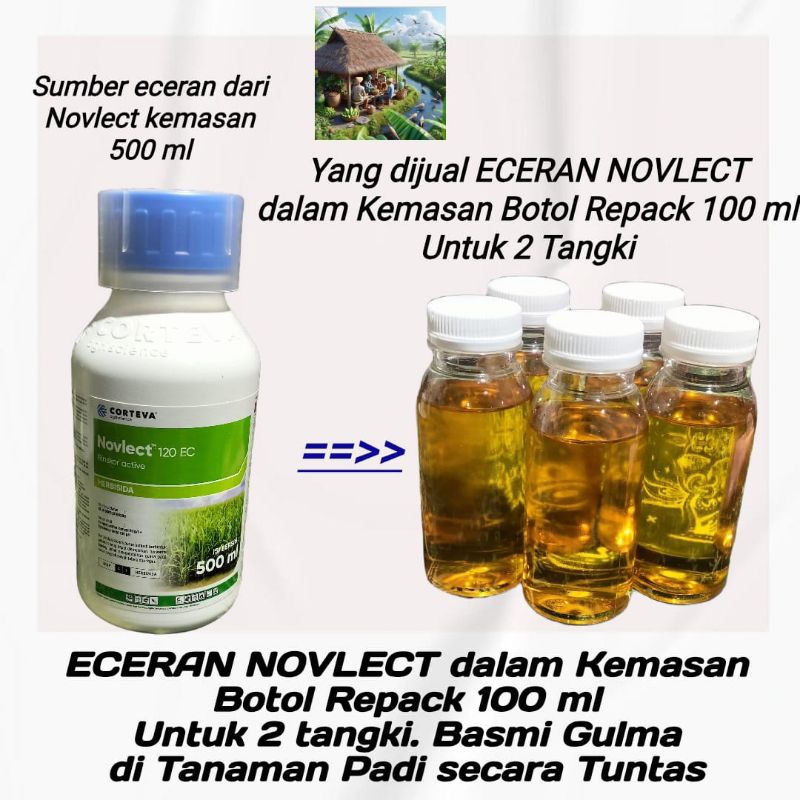 Jual Eceran NOVLECT 120 EC dalam Botol repack 100 ml basmi gulma di ...
